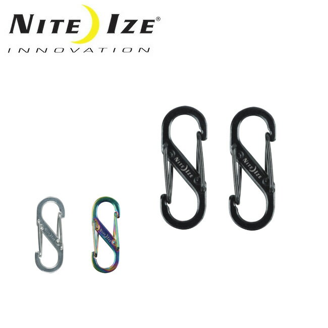 メーカー希望小売価格はメーカーカタログに基づいて掲載していますNITE-IZE/ナイトアイズ /S-BINER ステンレススチール No5 ×2P●サイズ：33×12mm●耐荷重：1.4kgBK (SBHLF-2PK-01) SP (SBH...
