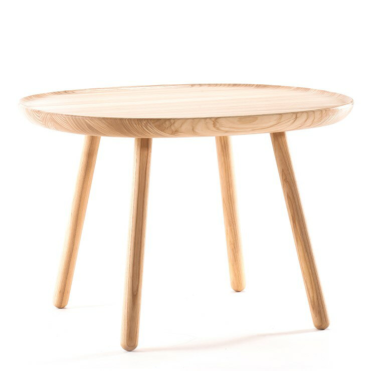 木の温かみが印象的なナイーブサイドテーブル：見て美しく、触って心地よいトネリコ無垢材を贅沢に使用したナイーブシリーズ。丸みを帯びたそのフォルムは、木のぬくもりと相まって使う人の心を暖かく、穏やかに包み込んでくれます。■材質：天板…トネリコ集...