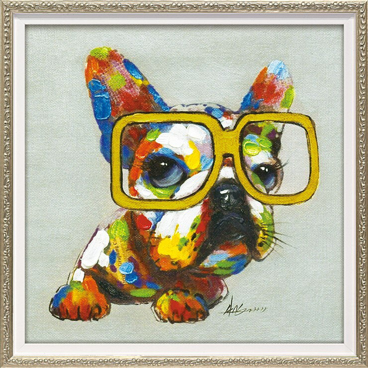 カラフルな油絵の具を使って1枚ずつ手描きした人気のオイルペイントシリーズにSサイズが登場。お手頃なサイズと価格で、ハンドペイントアートをもっと気軽に。■材質：キャンバス・樹脂フレーム■仕様：壁掛用、油絵ハンドペイント■作者紹介：Anson油...