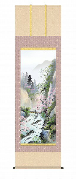 小林秀峰 幼少より画才に恵まれ各展に入選。日本画を独学で会得し、趣粋会参加でさらに研鑽を積む。精緻な描きこみを得意とし、人気が高い。趣粋会会員。満開の桜花に合わせて新緑に染まりゆく渓谷。注意事項納期は約7〜10日前後です。メーカー直送につい...