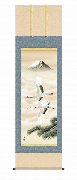 田村竹世 多摩美大卒業後、村内桃幸画伯の門を叩く。日本画の真髄を会得し、特に空間の美を重視した 構図の素晴らしさに定評がある。三美会会員。桃幸会理事。雲海に聳える霊峰を背景に、黎明を浴び優雅に舞うように飛翔する夫婦鶴。霊験灼かな荘厳な趣の中...