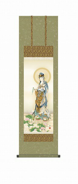 高畠周峰 美大にて日本画と巡り合い、精力的に作品を創出。精緻な中にも大らかな温かさを感じる作品 が多く、各界より人気を集める。暁山会会員。 まさに生けるが如き穏やかな表情、慈愛に満ちあふれ盤石の上に静かに座る優美なお姿に、思わず合掌せずには...