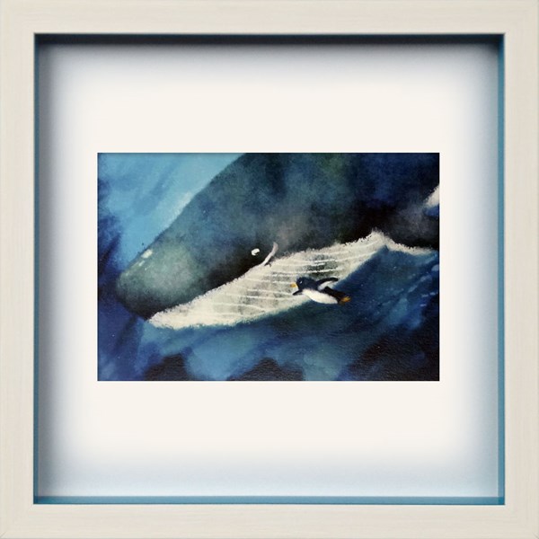 菜生(Nao)　1993年生まれ。大阪府在住。見た人の気持ちがほっこりするようなあたたかなアートです。幼い頃から虫や動物、生き物が大好きで、川遊びや海も好きで今も水族館に夢中です。ポップなフレームにセットされており「ぬくもり」を感じる絵は飾...