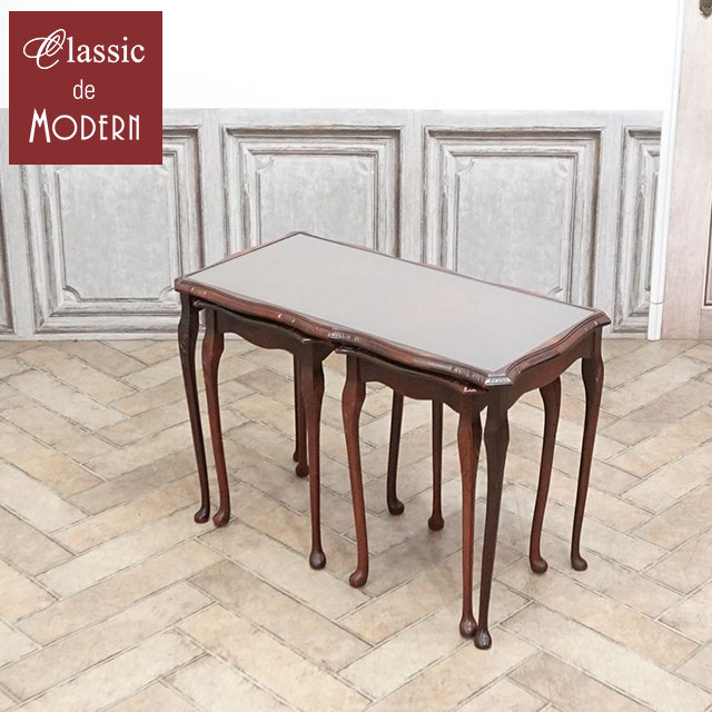 品名・品番 antique80549　ネストテーブル　1940年頃　ビーチ材　イギリス サイズ 大:W 81 x D 41.5 x H 55.5 cm小:W 34.5 x D 34.5 x H 52 cm 商品について コーヒーテーブルタイ...