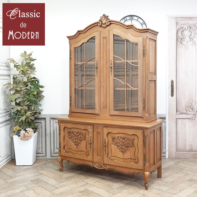 品名・品番 antique65354　キャビネット　1930年頃　オーク材　フランス サイズ W 128 x D 47 x H 196 (中天板高 70) cm 商品について 凛とした気品ある佇まいのフランス猫脚キャビネットです。 猫脚や屋...