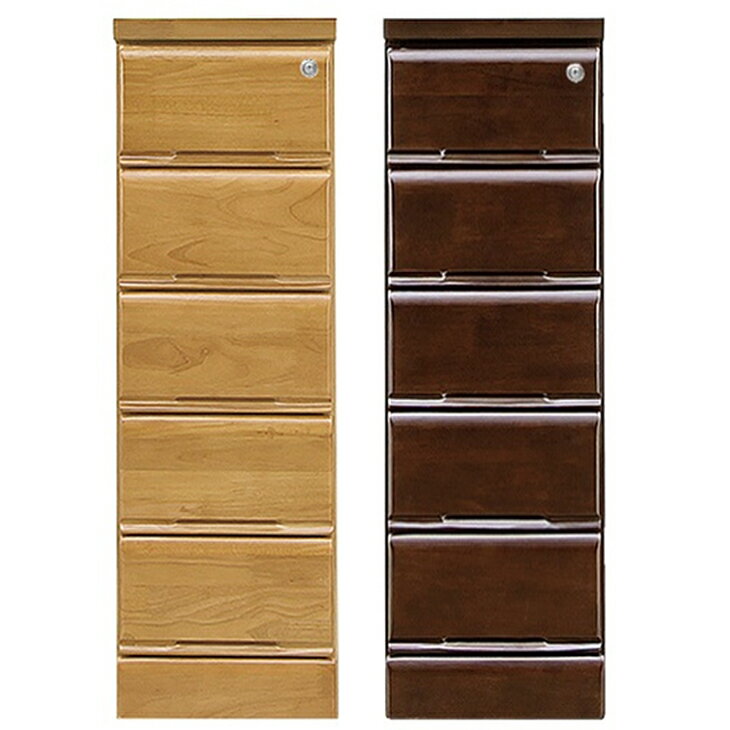 商品説明 鍵が付いたスリムチェストです。スリムタイプなので隙間収納としても役立ちます。 本体サイズ (約)幅30X奥行40X高さ96.5cm 引出し内寸 (約)幅23X奥行34X高さ13cm カラー ナチュラル/ブラウン 材質 ラバーウッド...