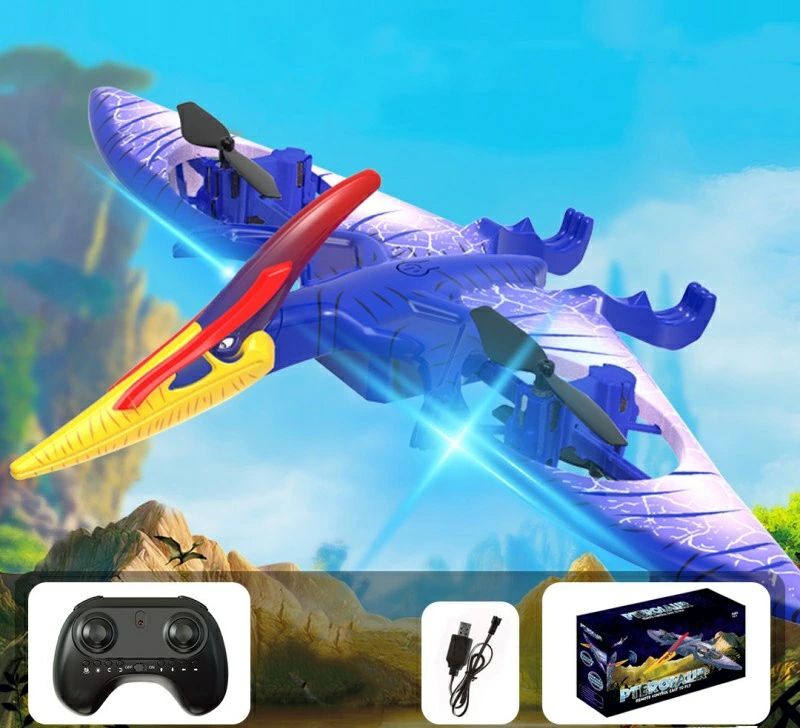 【商品名】(恐竜型ドローン) 【機能】 ・ヘッドレスモード搭載 ・スピード2段階切り替え ・ワンキー離陸/着陸 ・ワンキーリターン ・100g以下 航空法規制外モデル ・高度維持機能 【スペック】 周波数: 2.4Ghz バッテリー: 3....
