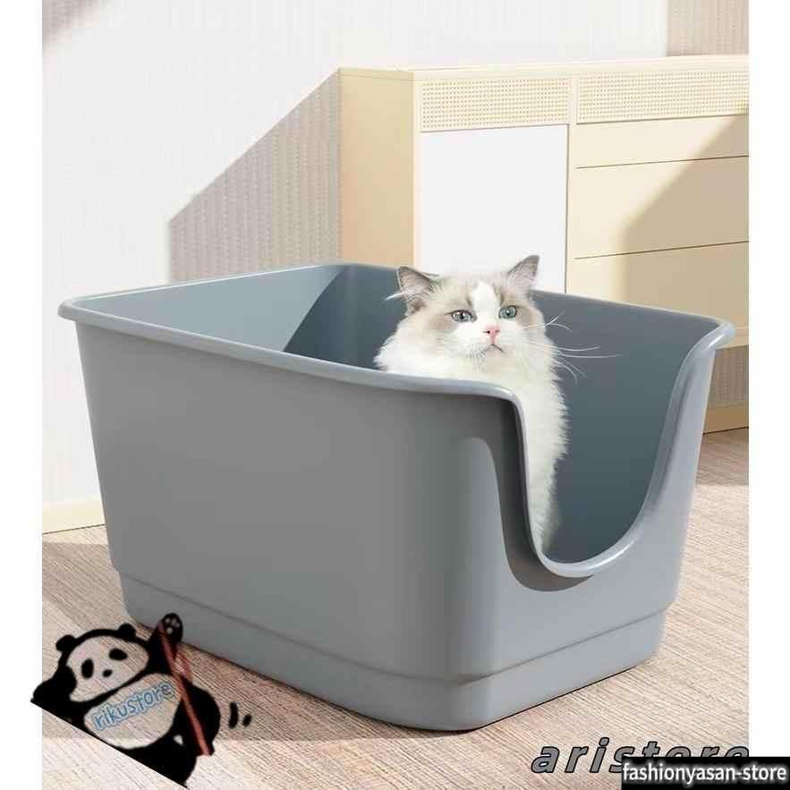 猫 猫用 ネコ ねこ用 トイレ 猫トイレ ねこトイレ キャットトイレ トイレ本体 大容量 大きい 大きめ 大型 大型猫 大型ネコ スプレー対策 飛び散らない 飛び散り 飛散ガード 深め 深い 深型 高め 丸洗い可能 洗いやすい 多頭飼い お...