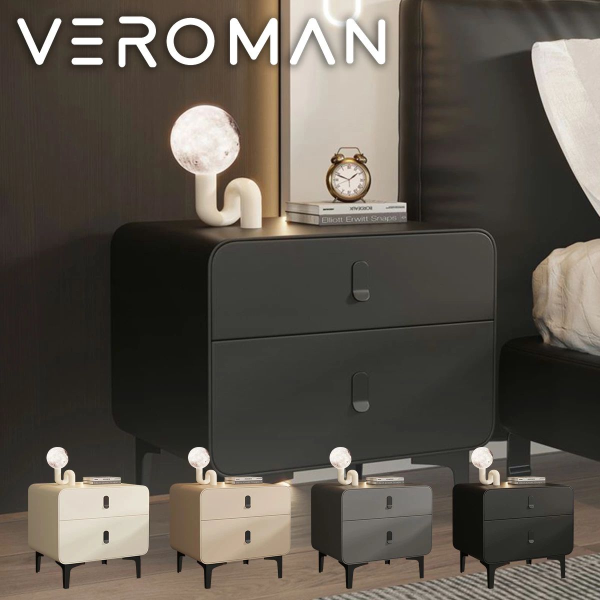 商 品 詳 細 ブランド VeroMan セット内容 テーブル 1点　 素材 PU+ウッドパネル+スチール サイズ 40x40x48cm カラー ・ベージュ ・グレー ・ブラック ・ホワイト 特徴 ・小物や書類などをすっきりと収納でき、お部...