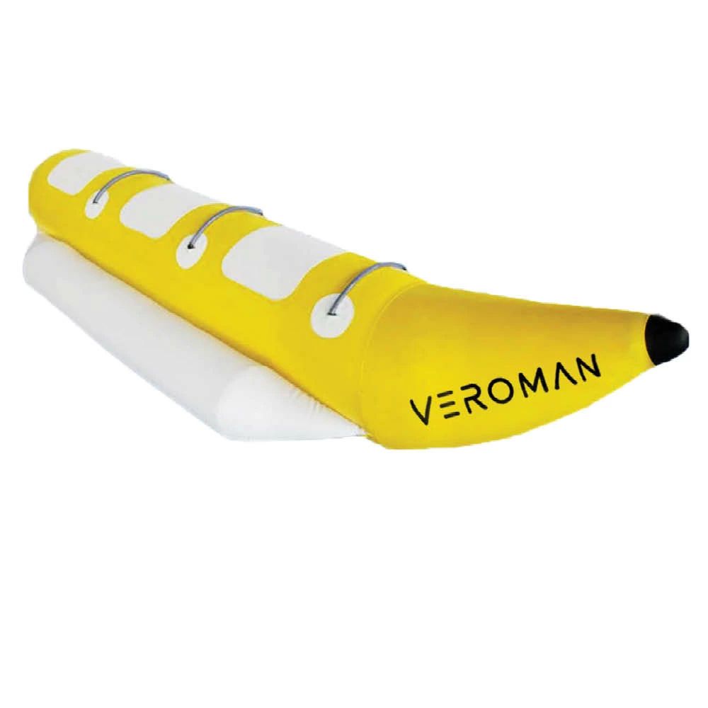 商 品 詳 細 ブランド VEROMAN セット内容 ・バナナボート ・ロープ 素材 PVC 100% サイズ 3人乗り 約長さ3.5m × 幅1m カラー イエロー＋ホワイト 特徴 1、SNSで話題沸騰中。子供も大人もゆったり乗れるフロー...