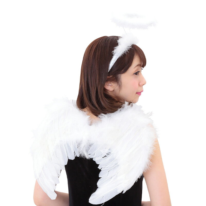 メーカー希望小売価格はメーカーカタログに基づいて掲載しています。エンジェルパーツセット ホワイト天使カチューシャと天使の羽のセット。本物の羽で出来ているのでとっても本格的！ハロウィン以外にも色々使えます！この大きさ、このクオリティーでこの価...