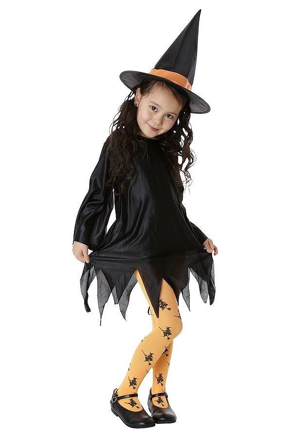 メーカー希望小売価格はメーカーカタログに基づいて掲載しています。シンプルな定番ウィッチ（魔女）のコスチューム。お手頃なので、飾りなどをママのアレンジで付けてみても！主な仕様セット内容　：　帽子、ワンピース素材　：　ポリエステル100％洗濯表...