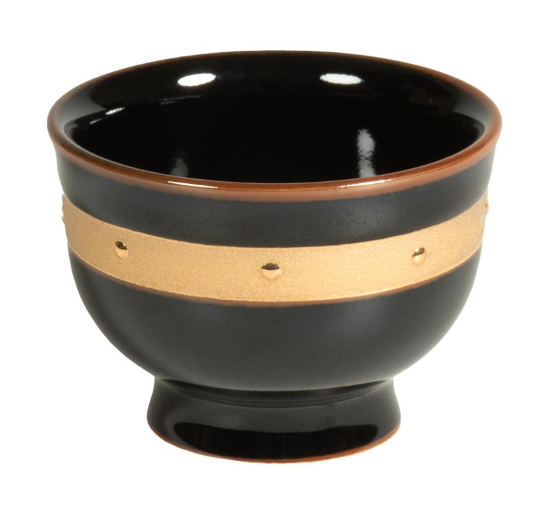 サンメニー 仏壇 茶湯器 水入れ お茶入れ 単品 本格 有田焼 日本製 インテリアに馴染む おしゃれ お茶 湯呑み 仏具 現代仏壇 お仏壇 仏具小物 静凛 黒 金ライン お供え 茶器 ゆのみ コンパクミニ仏壇にちょうど良い小さいサイズの茶湯...