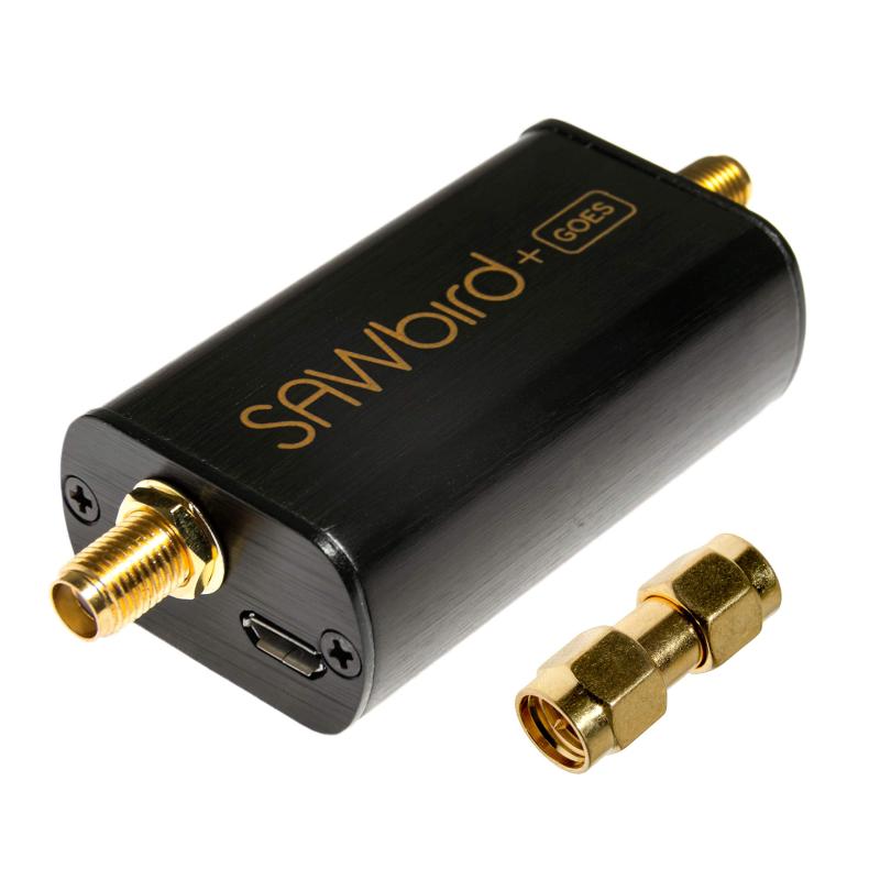 NooElec SAWbird + GOES - NOAA（GOES/LRIT/HRIT）アプリケーション用のプレミアムSAWフィルタおよびカスケード接続された超低ノイズLNAモジュール。 1688MHzの中心周波数