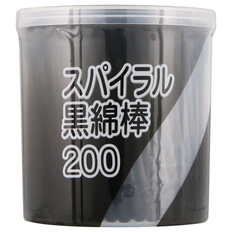 平和メディク スパイラル黒綿棒 200
