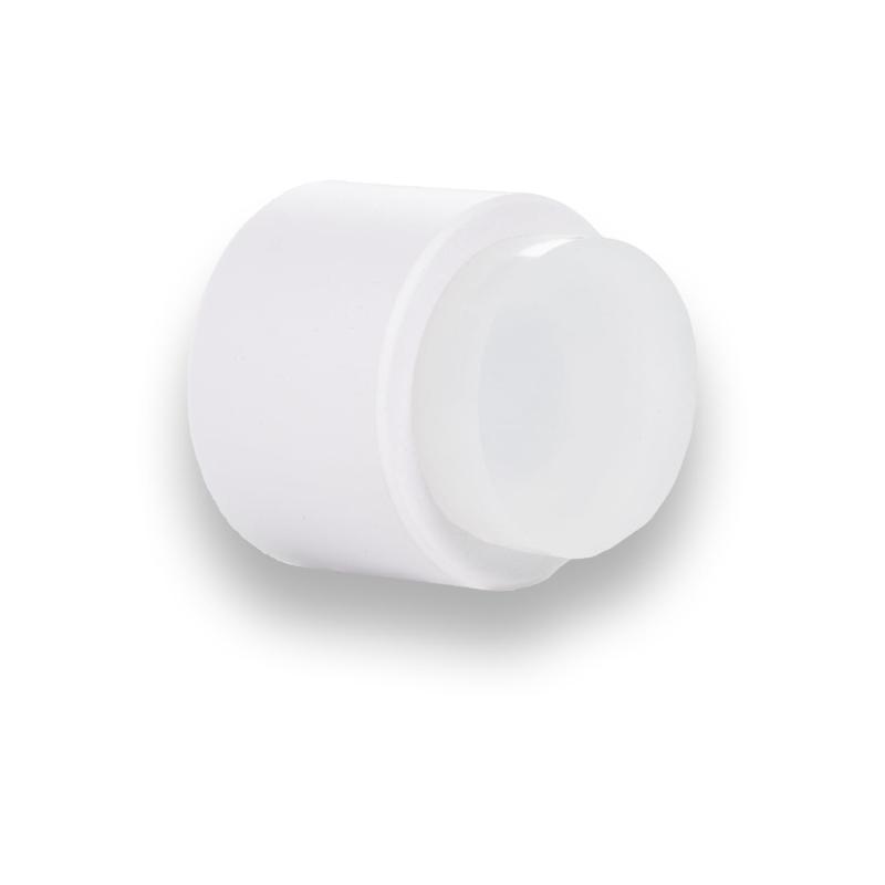 EVI Herrajes｜粘着式ウォールマウントドアストップ｜28x28mm｜ホワイト仕上げ｜100%機能的｜モデル： I-198/28-BBLドアストッパー : 壁に取り付け可能なドアストッパー。天然シリコンの保護効果で、家の壁やドアを守...