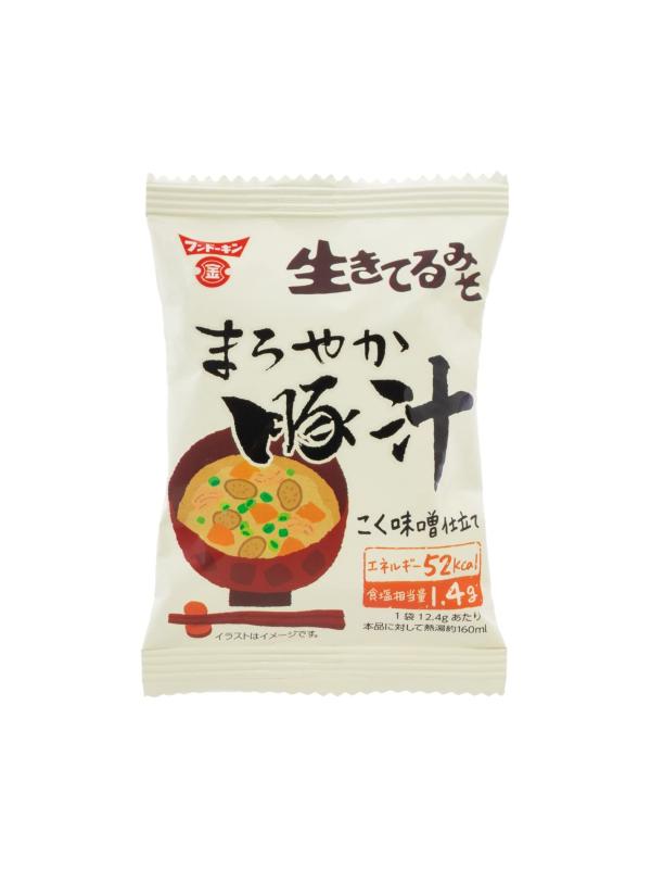 フンドーキン醤油 フリーズドライ生きてるみそ まろやか豚汁 セット 12.4g×10個原材料:みそ(小麦を含む)、豚肉、ごぼう、人参、玉ねぎ、でん粉、野菜エキス(小麦を含む)、デキストリン、醤油(小麦を含む)、ポークエキス、醸造調味料、チキ...