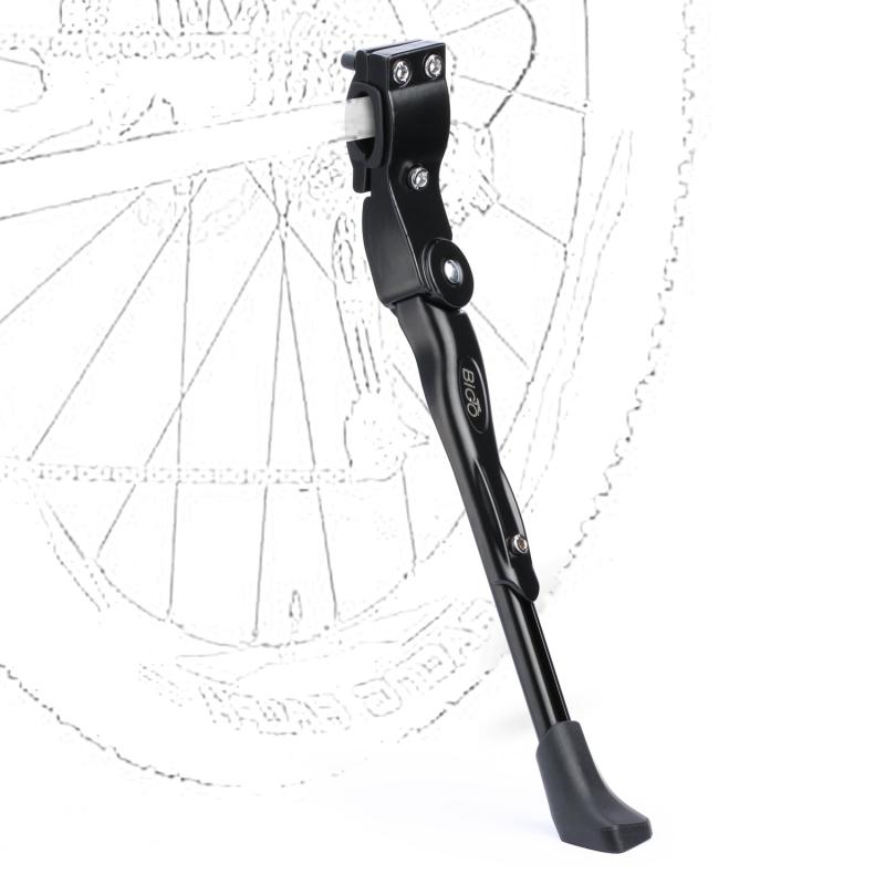 BIGO キックスタンド 【専門店】 自転車 サイドスタンド 片足スタンド 汎用 ネジとレンチ付属34.5～40cm伸縮式、重さ約320gのキックスタンド。22～27インチの自転車に対応可能のアルミ合金製サイドスタンド。ロード、クロス、マウ...