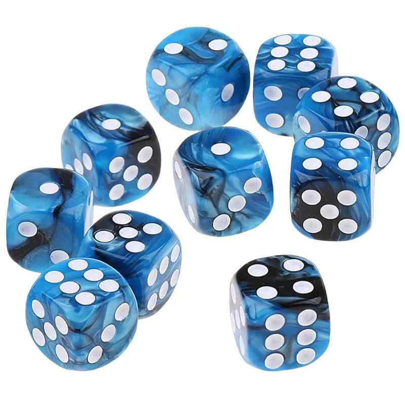 LIANHATA サイコロ 多面体ダイス 20個 2色 D6サイコロ 16mm ブレンドカラー きれい 6面ダイス テーブルゲーム用 ゲームパーツ カードゲーム ボードゲーム無し