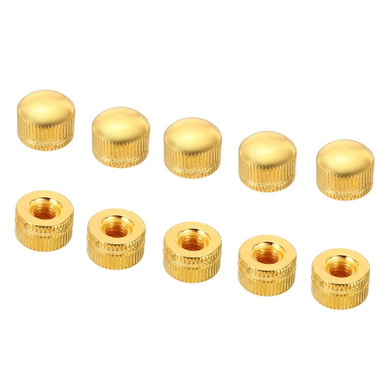 PATIKIL キャップナット エイコーンナットねじノブキャップ インサートボルトカバー メスねじローレット ハードウェア付属品 照明器具 電気泳動カラー:利点: 1. 電気メッキコーティングを施した炭素鋼材料、優れた硬度と耐食性、耐久性の...