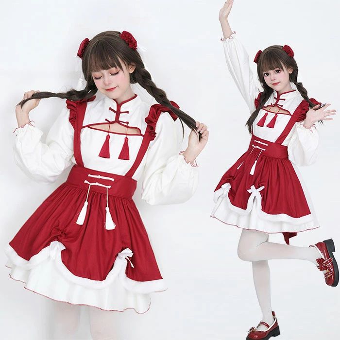商品名 ロリータワンピース 簡単な包装、ご了承ください。 色 ワインレッド サイズ S：バスト84cmウエスト68cm適用体重40kg適用身長155cm M：バスト89cmウエスト73cm適用体重45kg適用身長160cm L：バスト94c...