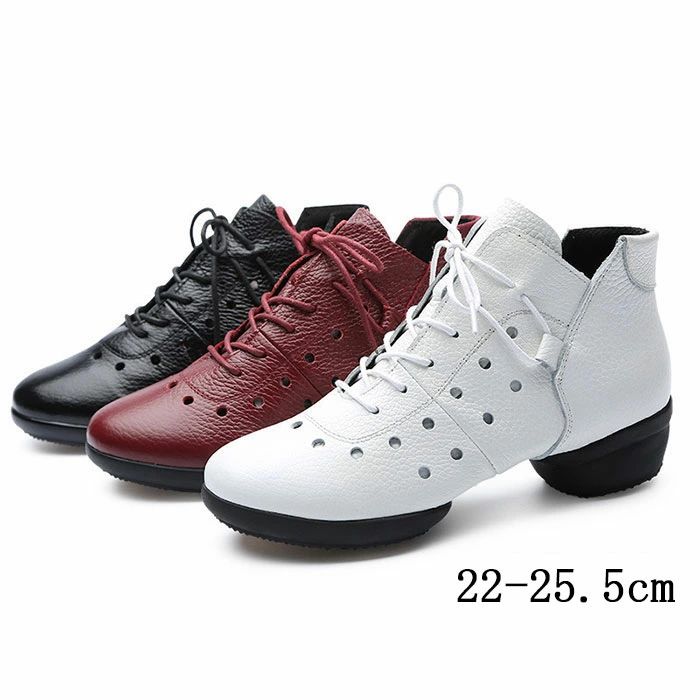 商品名 レディースダンスシューズ ・靴の箱には入れずに簡易梱包でお送りします。ご了承くださいませ。 色 ホワイト・レッド・ブラック サイズ 22〜25.5cm 素人採寸若干の誤差がある場合がございます。 素材 牛革　ラバー ご了承いただきた...