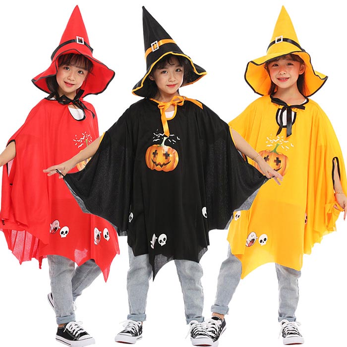 商品名 ハロウインコスプレ衣装 色 ブラック　レッド　イエロー サイズ サイズ：80*110cm　適用身長：90-150cm 素人採寸若干の誤差がある場合がございます。 素材 ポリエステル ご了承いただきたいこと ※サイトに掲載の商品は、撮...