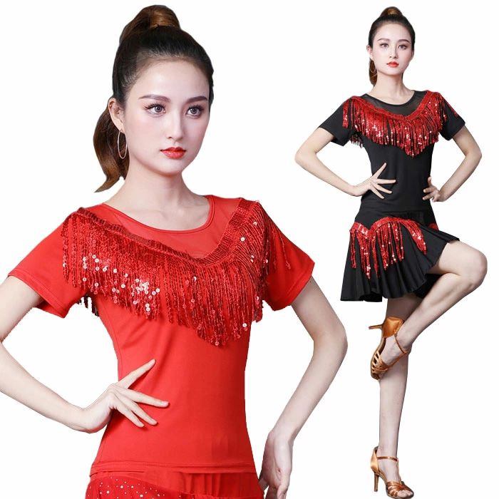 商品名 ダンスウェア 色 ブラック・レッド サイズ トップス： M：適用バスト78-83cm　適用身長150-160cm　適用体重42.5-50kg L：適用バスト82-87cm　適用身長155-165cm　適用体重50-55kg XL：適...