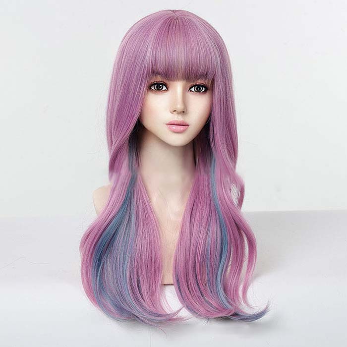 商品名 かつら 色 パープル サイズ 約65cm 素人採寸若干の誤差がある場合がございます。 素材 合成繊維 ご了承いただきたいこと ※サイトに掲載の商品は、撮影の環境とモニター環境により、実際の物と素材感・色味いが多少異なる場合がございま...