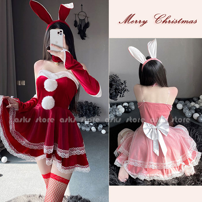 商品名 クリスマスコスプレ衣装(商品内容より金額修正場合があります) 衣装セット：カチューシャ+ワンピース+ネックレス+手袋　2480円 衣装セット+靴下：カチューシャ+ワンピース+ネックレス+手袋+靴下　2580円 色 レッド・ピンク サ...