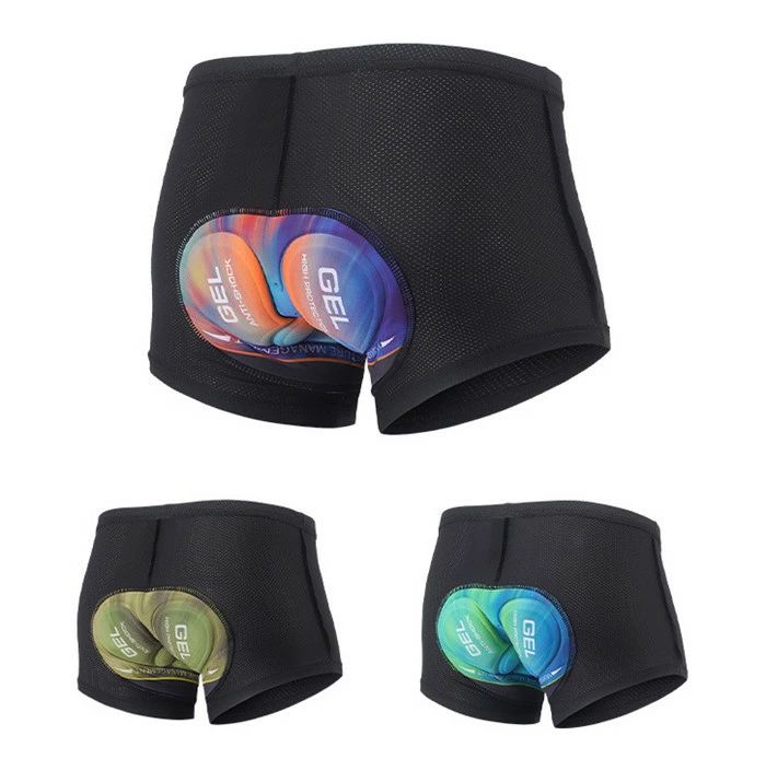 パッド付 お尻のスレ 痛み 軽減 サイクル パンツ サイクリング パンツ パッド 衝撃吸収 伸縮 吸汗速乾 通気 サイクリングパンツ ロードバイク スポーツ 運動 極厚 軽量 インナーウェア 吸汗 速乾 素材：ポリエステル+スパンデックス ...