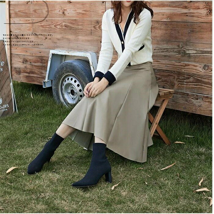 ●サイズ(CM): ・S 　　スカート丈　　…79cm 　　ウエスト　　　…66cm ヒップ …124cm ・M 　　スカート丈　　…80cm 　　ウエスト　　　…70cm ヒップ …126cm ・L 　　スカート丈　　…84cm 　　ウエ...