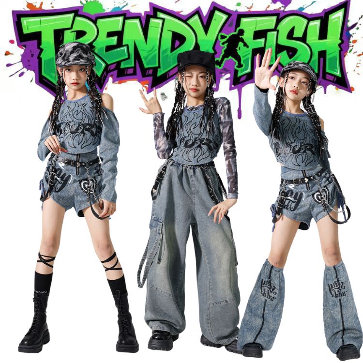 人気検索キーワード：チアガール キッズ ダンス衣装 セットアップ ヒップホップ ストリート トップス ロングパンツ 子供服 韓国kpop hiphop 女の子 ダンスウェア 原宿系 発表会 演出服 練習服 応援団 かっこいい おしゃれ 11...
