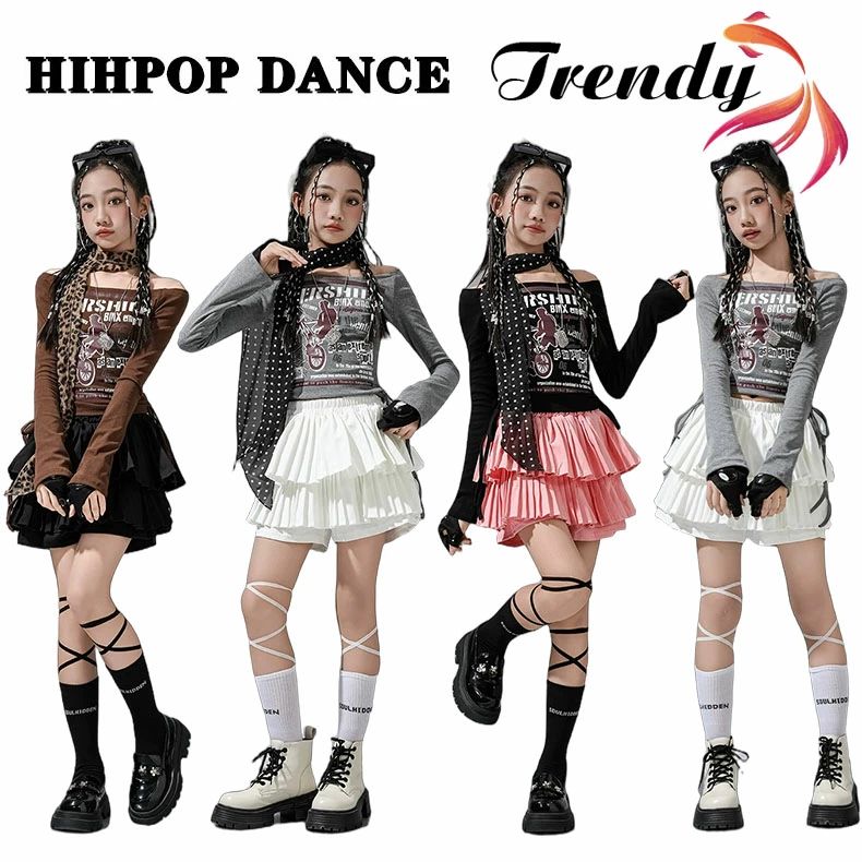 人気検索キーワード：キッズ ダンス衣装 セットアップ 女の子 チア チアガール トップス スカート ダンスウェア ヒップホップ ジャズダンス 演出服 練習着 団体服 応援団 個性派 おしゃれ ゆったり かっこいい hiphop jazz k...