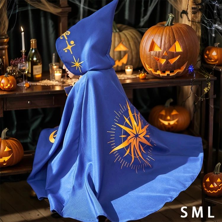 ★商品詳細 ハロウィン 子供 コスプレ　衣装 仮装 マント 魔法使い コスチューム ケープ 子供用 パーティー 仮装 魔法使い 男の子 女の子 A M L 　 マント長さ：S-55cm M-70cm L-58cm 注意事項： ★沖縄など離島...