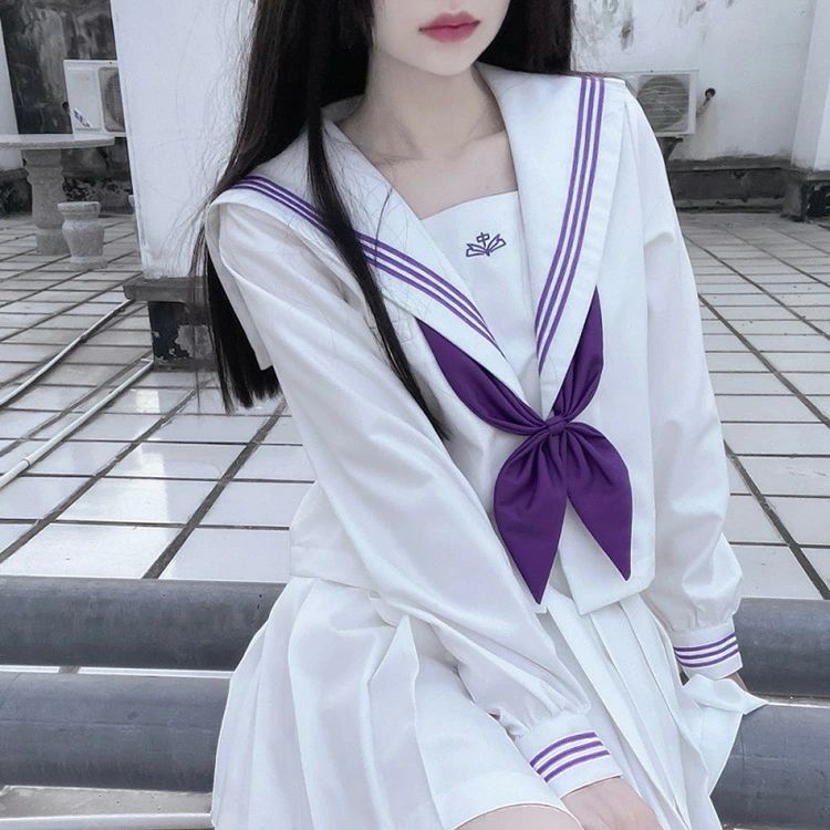 人気検索キーワード：セーラー服 コスプレ 長袖 ハロウィン 3 点セット長袖 制服 学生服 セクシー 可愛い 大人 上下セット 女子 JK 制服 高校生 学園祭 レディース コスチューム衣装 ホワイト 白 リボン スケバン 商品内容：セーラ...