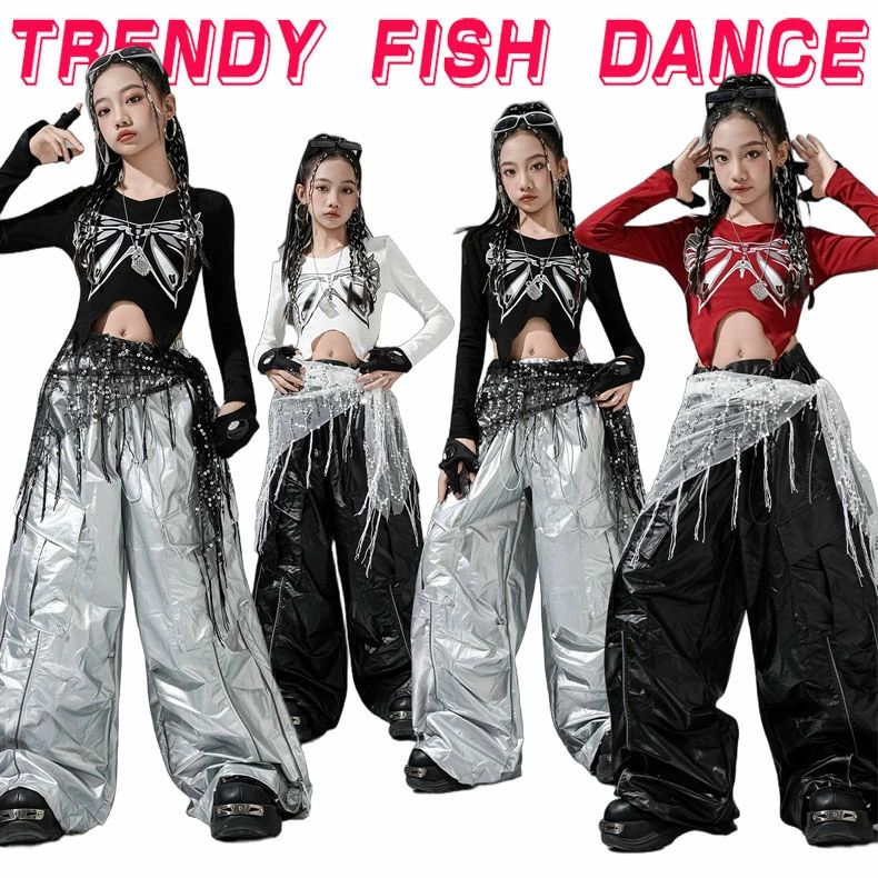 人気検索キーワード：キッズ ダンス衣装 セットアップ 女の子 チア チアガール トップス パンツ ダンスウェア ヒップホップ ジャズダンス 演出服 練習着 団体服 応援団 個性派 おしゃれ ゆったり かっこいい hiphop jazz k-...