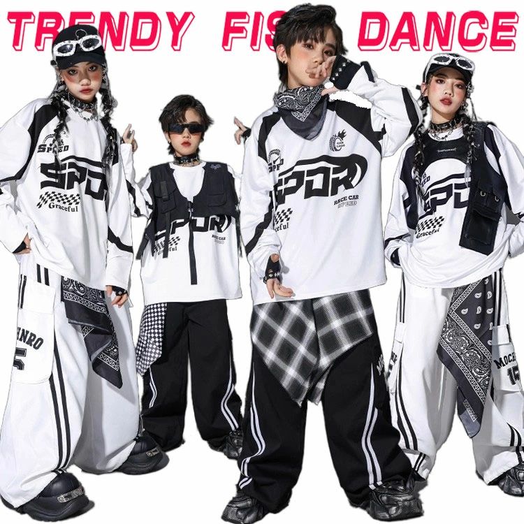 人気検索キーワード：長袖 キッズ ダンス衣装 セットアップ 男の子 女の子 チア チアガール トップス パンツ ダンスウェア ヒップホップ ジャズダンス 演出服 練習着 団体服 応援団 個性派 おしゃれ ゆったり かっこいい hiphop ...