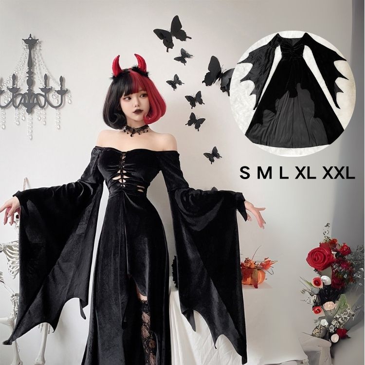 ★商品詳細 2点セット ハロウィン コスプレ 衣装 デビル 悪魔 仮装 大人 女性 可愛い ハロウィンコスプレ レディース ワンピース 大きいサイズ セクシー コスチューム ハロウィン仮装 かわいい コスプレ衣装 コスプレ仮装 コスチューム...