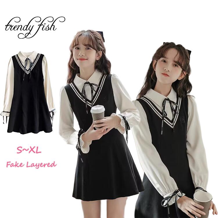 人気検索キーワード：ワンピース フェイクレイヤード 女の子 卒業式 フォーマル 入学式 フリル 長袖 フォーマル 高校生 洋服 中学受験 学校説明会 入学式 シンプル 中学 受験 発表会 韓国 女子高生 制服 ギフト 商品内容：スカート＊1...