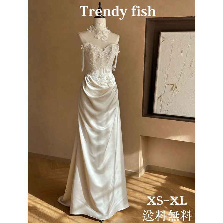 人気検索キーワード：ホワイト ウェディングドレス 結婚式 二次会 ドレス 花嫁 白 ウエディングドレス 前撮り ドレス オフショルダー オフショル 白 ドレス ロング 白ドレス 花嫁 かわいい 花嫁 二次会ドレス フォトウェディング ベアト...