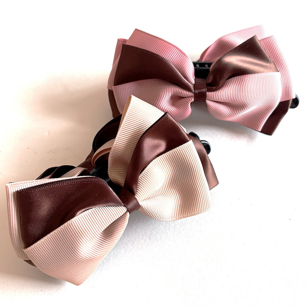 【サイズ（cm）】リボン： 縦（最大）6.5 / 横11　クリップ：縦（最大）2 / 横11