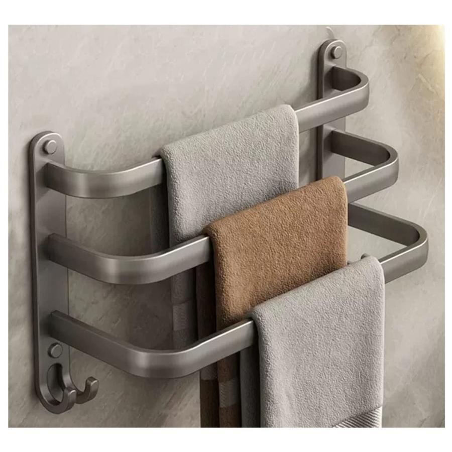 サイズ - 30×25cm/40×25cm/50×25cm/60×25cm/70×25cm(長さ×幅)。バスタオルを掛けるのに最適なタオルハンガー。サイズも豊富。プレミアム素材 - タイプ 304 プレミアム グレードのステンレス鋼で構成さ...