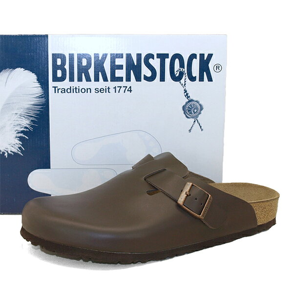 ■商品概要■　日本正規品 BIRKENSTOCK Boston　060101 ビルケンシュトック　ボストン カラー： ダークブラウン　ウィズ：レギュラー幅 アッパー：ナチュラルレザー　アウトソール：EVA ■商品説明■ ビルケンシュトック ...