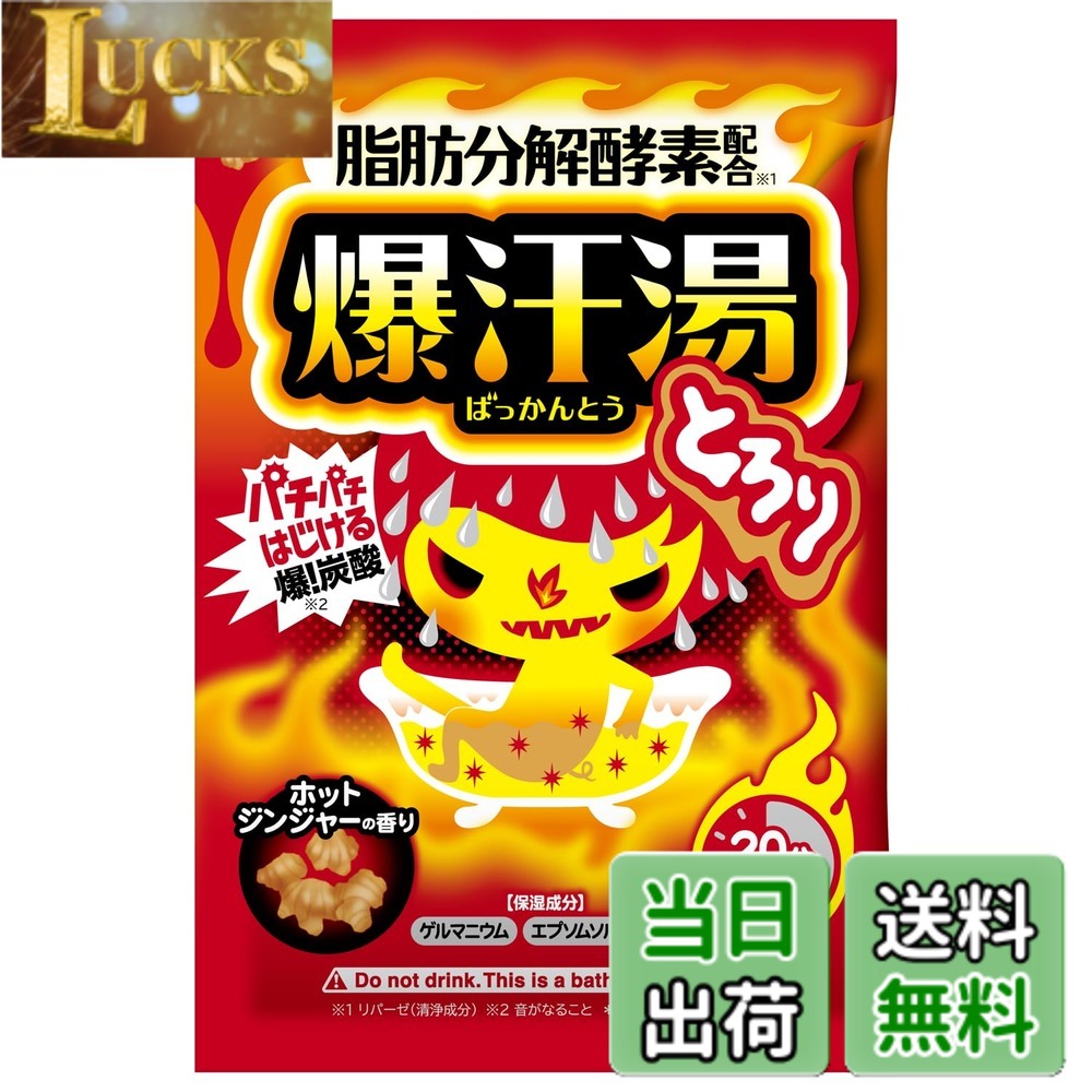 商品情報商品の説明商品紹介 ●自宅でドバッと爆汗湯習慣。 ●爆炭酸パチパチはじける快音浴。 ●汗と一緒に毛穴汚れまでスッキリ排出。 ●ピリっとスパイシー、ホットジンジャーの香り。 原材料・成分 硫酸Na、炭酸水素Na、デキストリン、グルタミ...