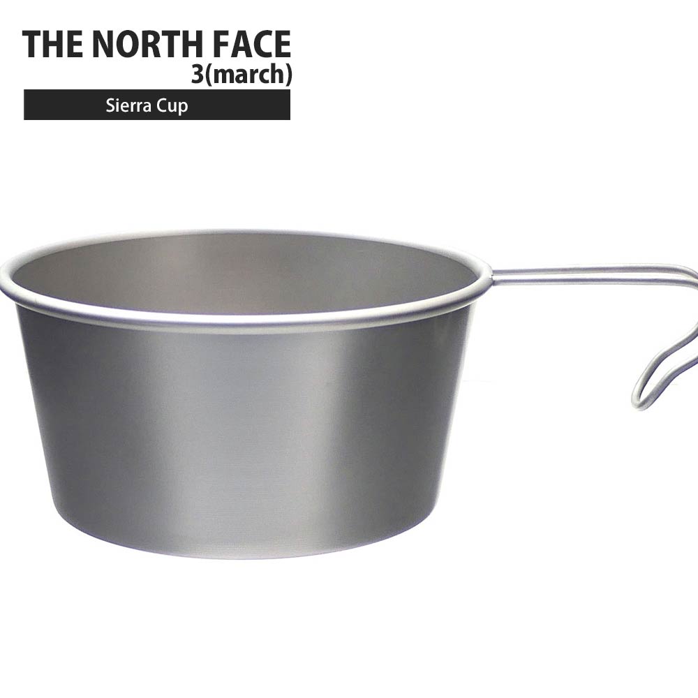 【スタッフコメント】 THE NORTH FACEの女性向けライン「THE NORTH FACE 3(march)」の3ロゴを配したオリジナルのシェラカップです！マットなシルバーを使用したステンレス製で、深めの形状なのでスープなどにも最適で...