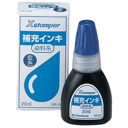 商品名シヤチハタ X補充インキ XR-2N-03 藍説明染料系Xスタンパーに使用する専用の補充インキです。●インク色:藍色●インキ:染料系●内容量:20mL●補充用●包装形態:紙箱入品番XR-2Nアイイロこの商品について 必ずご確認ください...