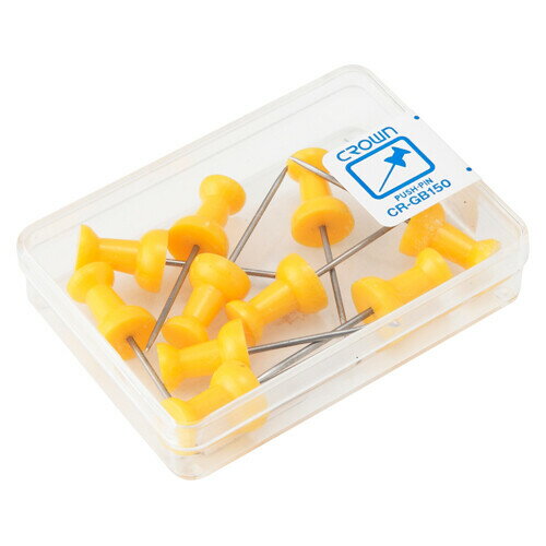 商品名クラウン ダルマロング画鋲 11本 黄 CR-GB150-Y品番CR-GB150-Yこの商品について 必ずご確認ください配送についてメール便での配送になります。→ご利用の際は必ずお読みください 送料について ご注文合計額が￥1000 ...