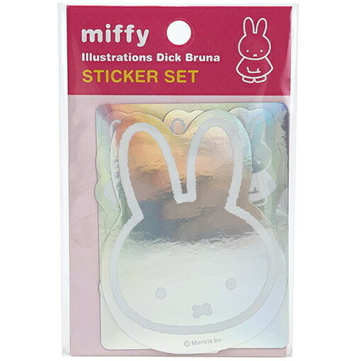 商品名miffy ミッフィー オーロラ ステッカーセット 3柄入 ホログラムペーパー Dick Bruna 北欧 かわいい 日本製 スクエア説明かわいい「miffy (ミッフィー)」デザイン♪角度によって色の見え方が変わる、オーロラのホログ...