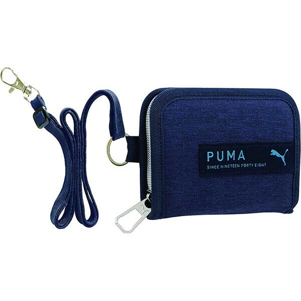 商品名クツワ PUMA ラウンドファスナー ウォレット ネイビー かっこいい 財布 男の子 女の子 通学 カード入れ 小学生説明小銭入れが大きく開いて使いやすいプーマのロゴ入りウォレット!札入1室、小銭入1室、カード入5室と充実した仕様♪ポ...